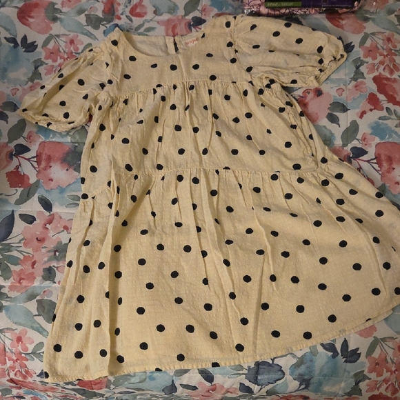 Cat & Jack | Dresses | Cat Jack Yellow Polka Dot Dress | Poshmark
